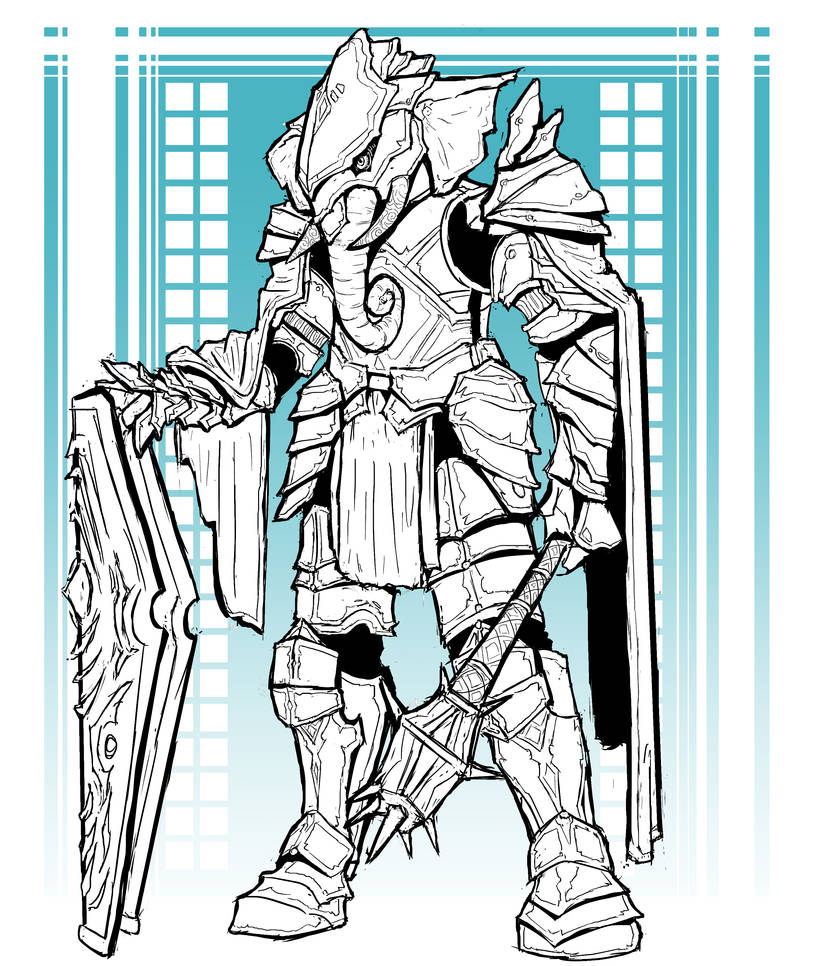 Loxodon Knight By Sub Space Sloth On Deviantart