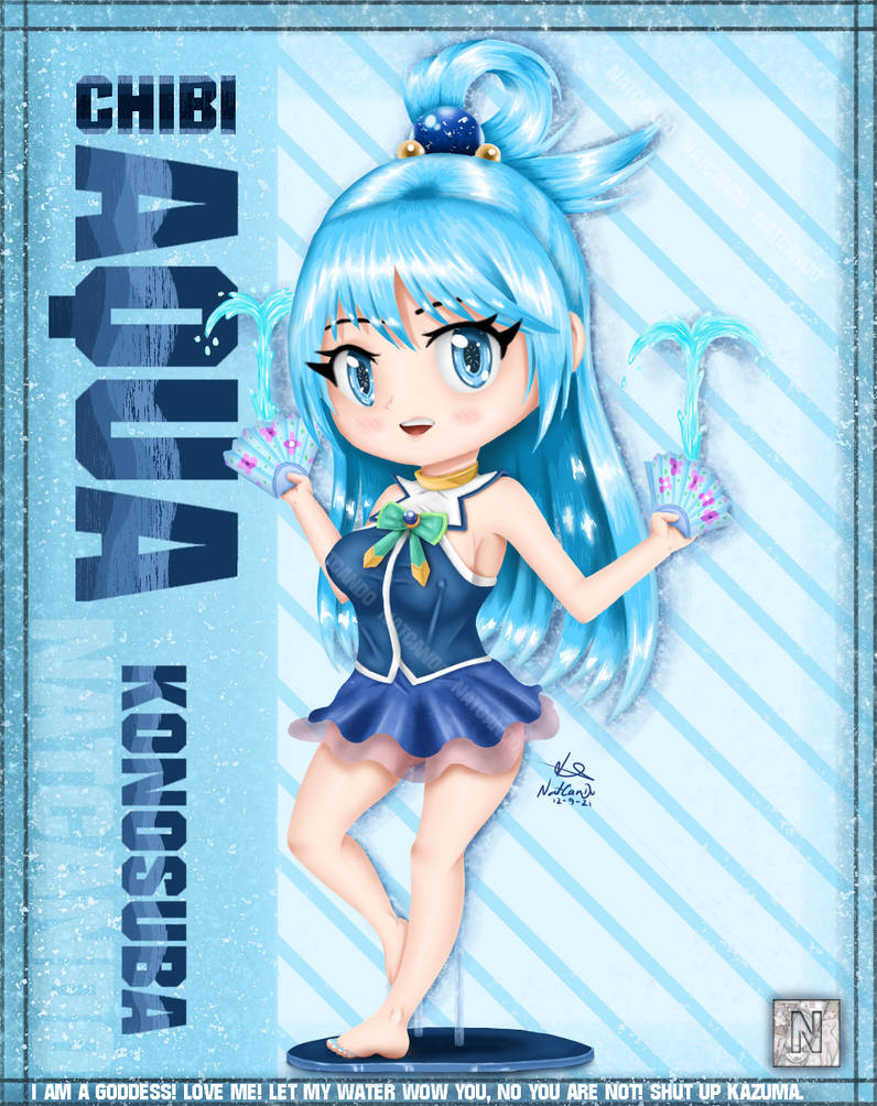 Aqua Chibi Konosuba By Lewdicous On Deviantart