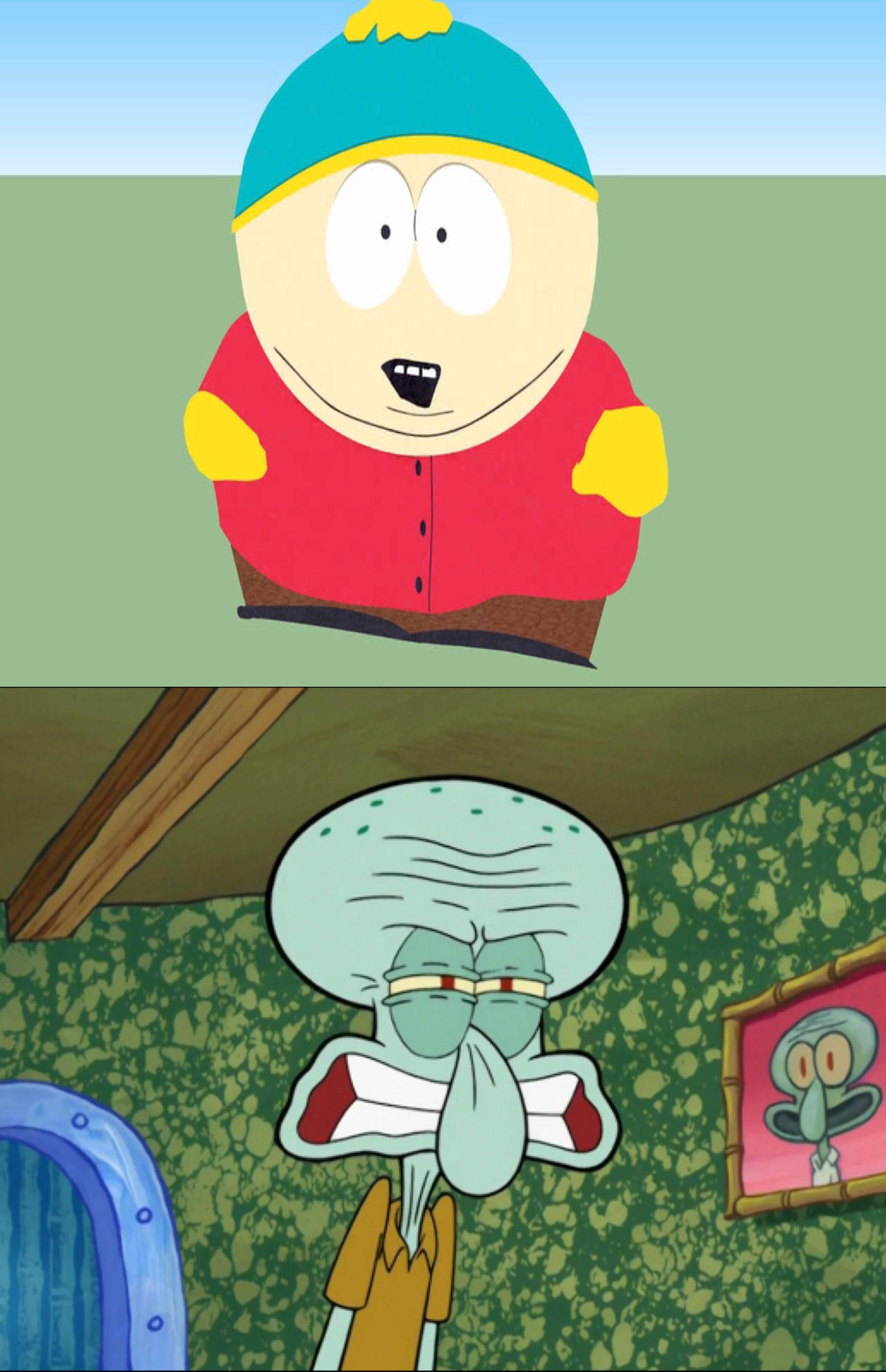 Eric Cartman Makes Squidward Really Angry By Planktonrock900 On Deviantart