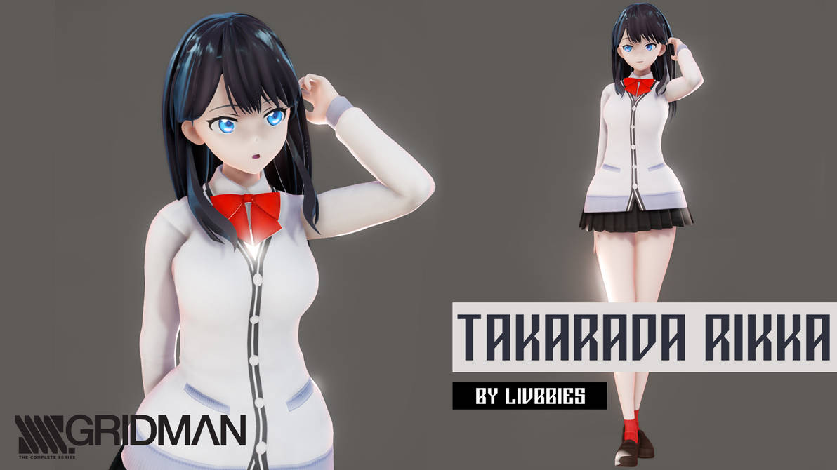 Mmd Model Dl Takarada Rikka By Livbbies On Deviantart