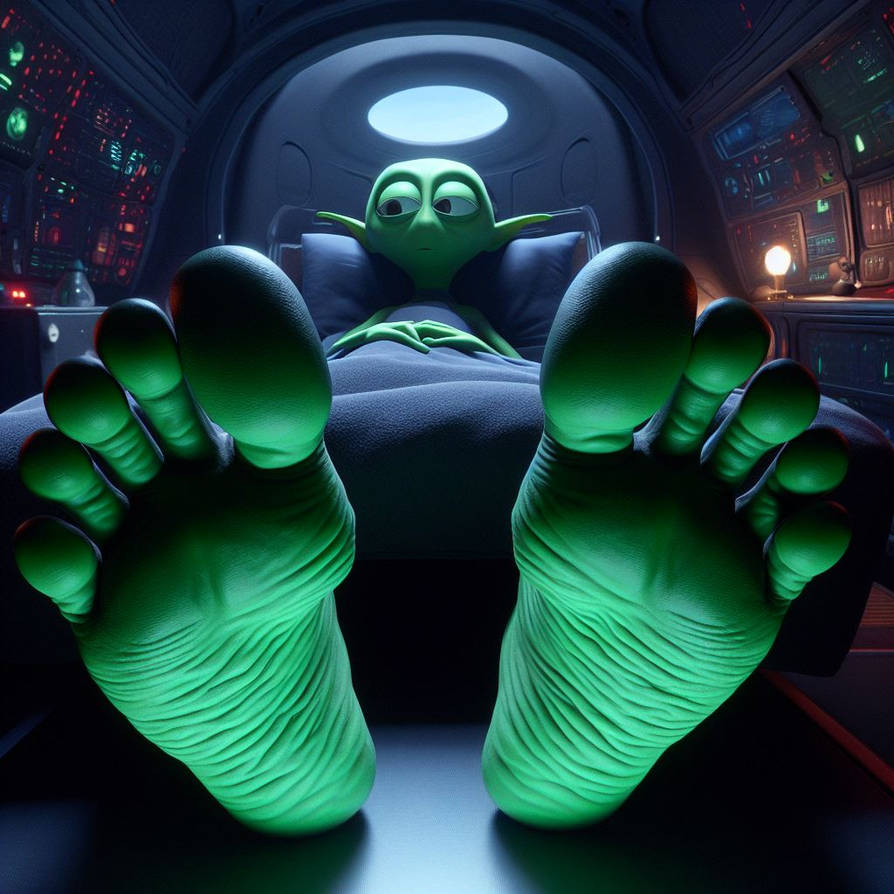 Bing Ai Sleepy Alien Feet By Artificaltickler On Deviantart