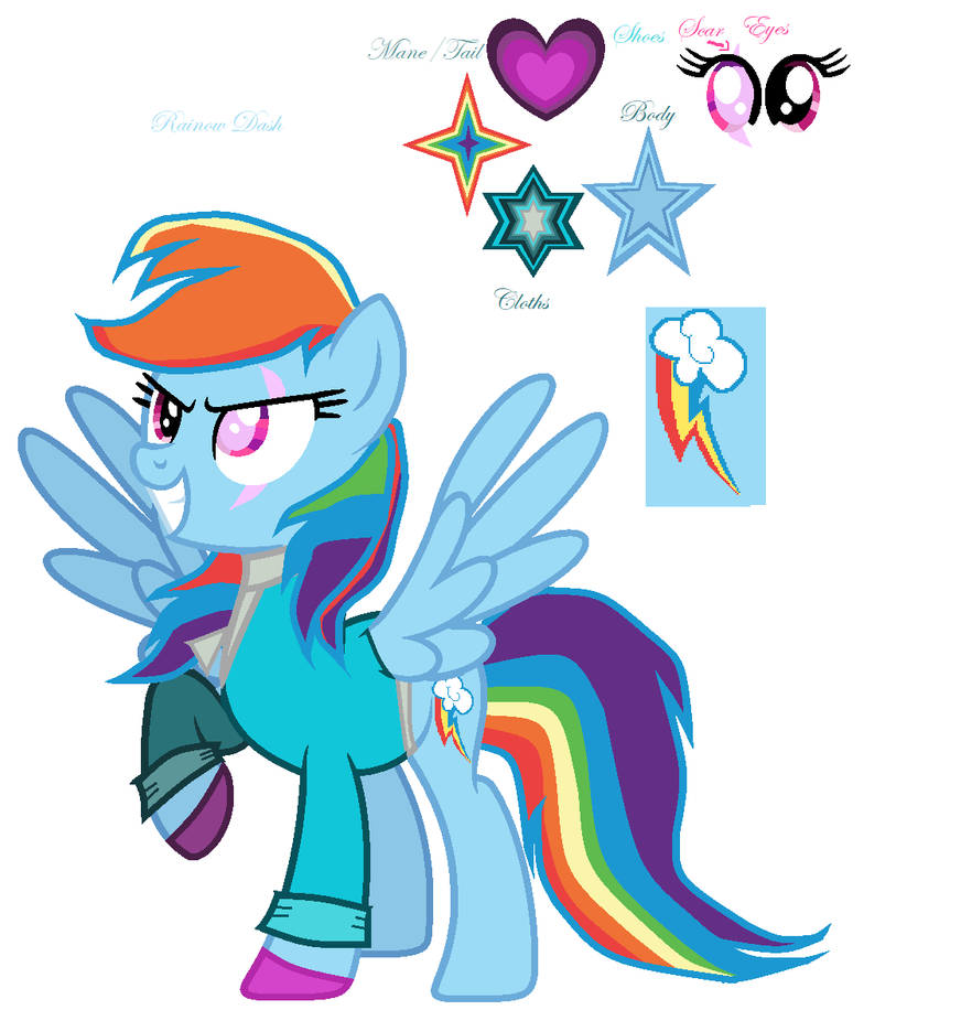 Rainbow Dash Sonic Prime Color Guide By Realprincesszipp On Deviantart