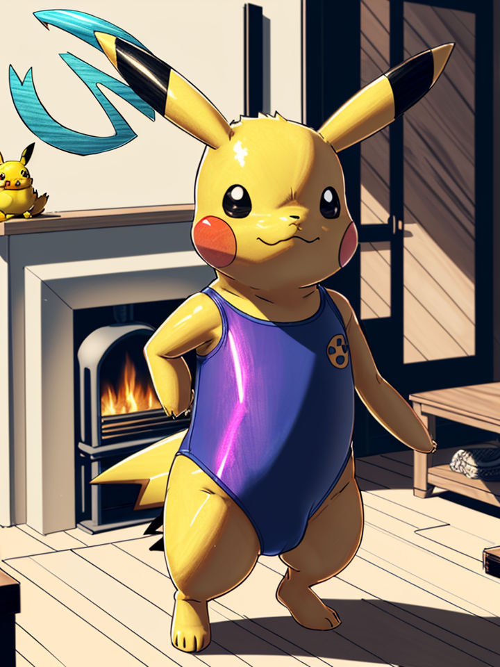 Me As Pikachu In A Swimsuit 4 Ki Art By Pikachufreak93 On Deviantart