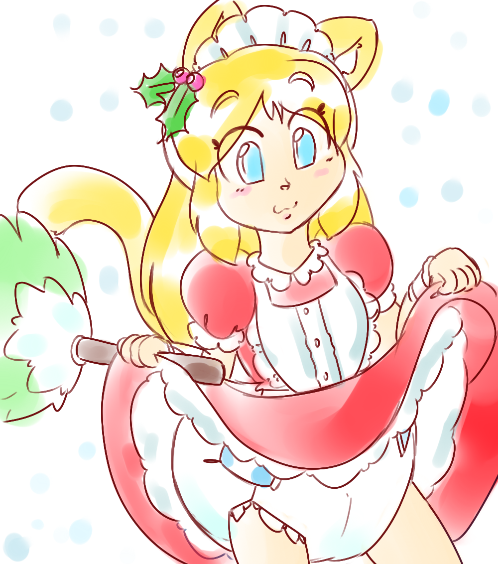 Huggy Holiday Maid Abdl By Rfswitched On Deviantart