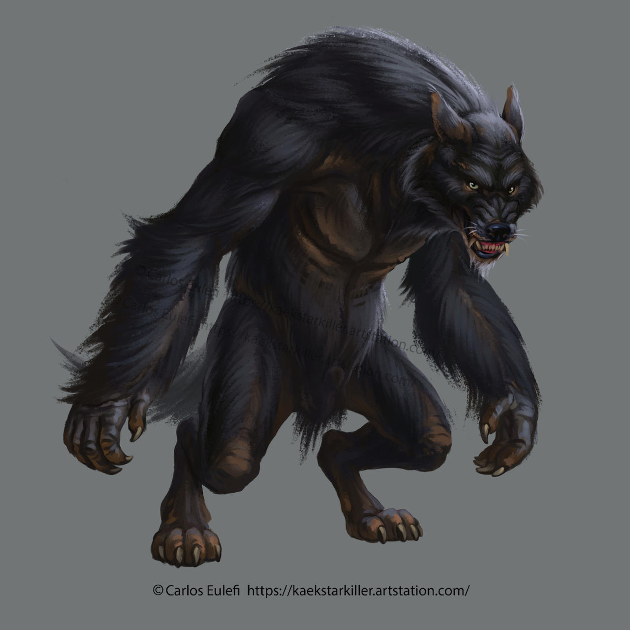 Werewolf Commission By Kaek On Deviantart