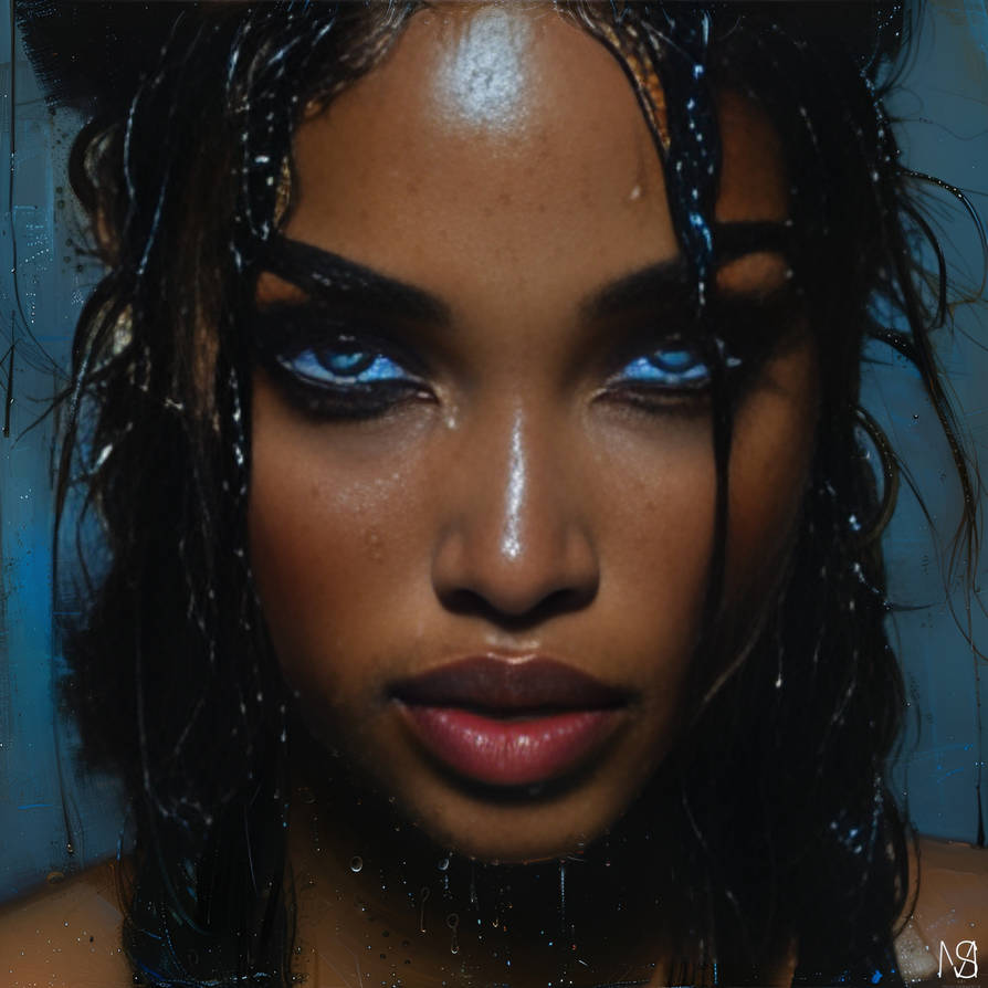 Blue Eyed Black Woman 24 02 25 By Micheldumexique On Deviantart