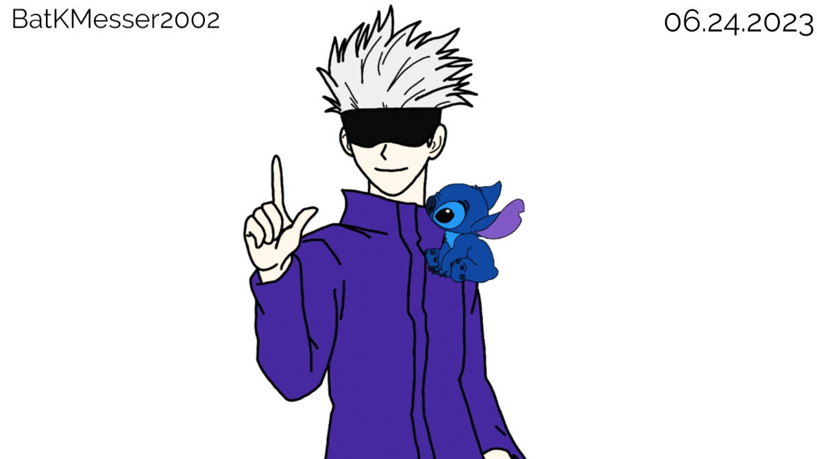 Gojo And Stitch By Batkmesser2002 On Deviantart