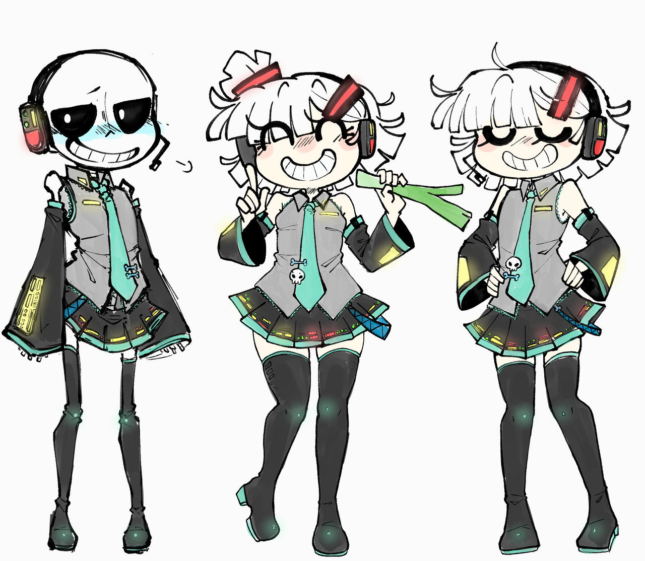 Sans Miku By Kirbygirl20 On Deviantart