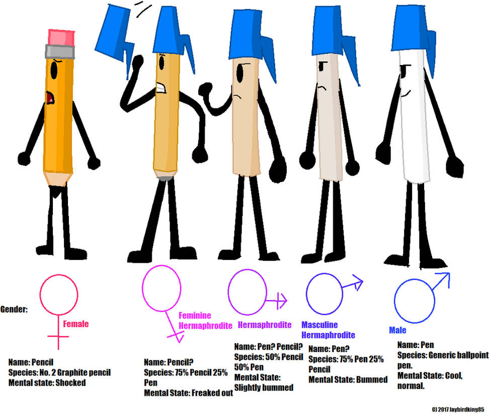 Pencil To Pen Tg Tf Mc By Jaybirdking85 On Deviantart