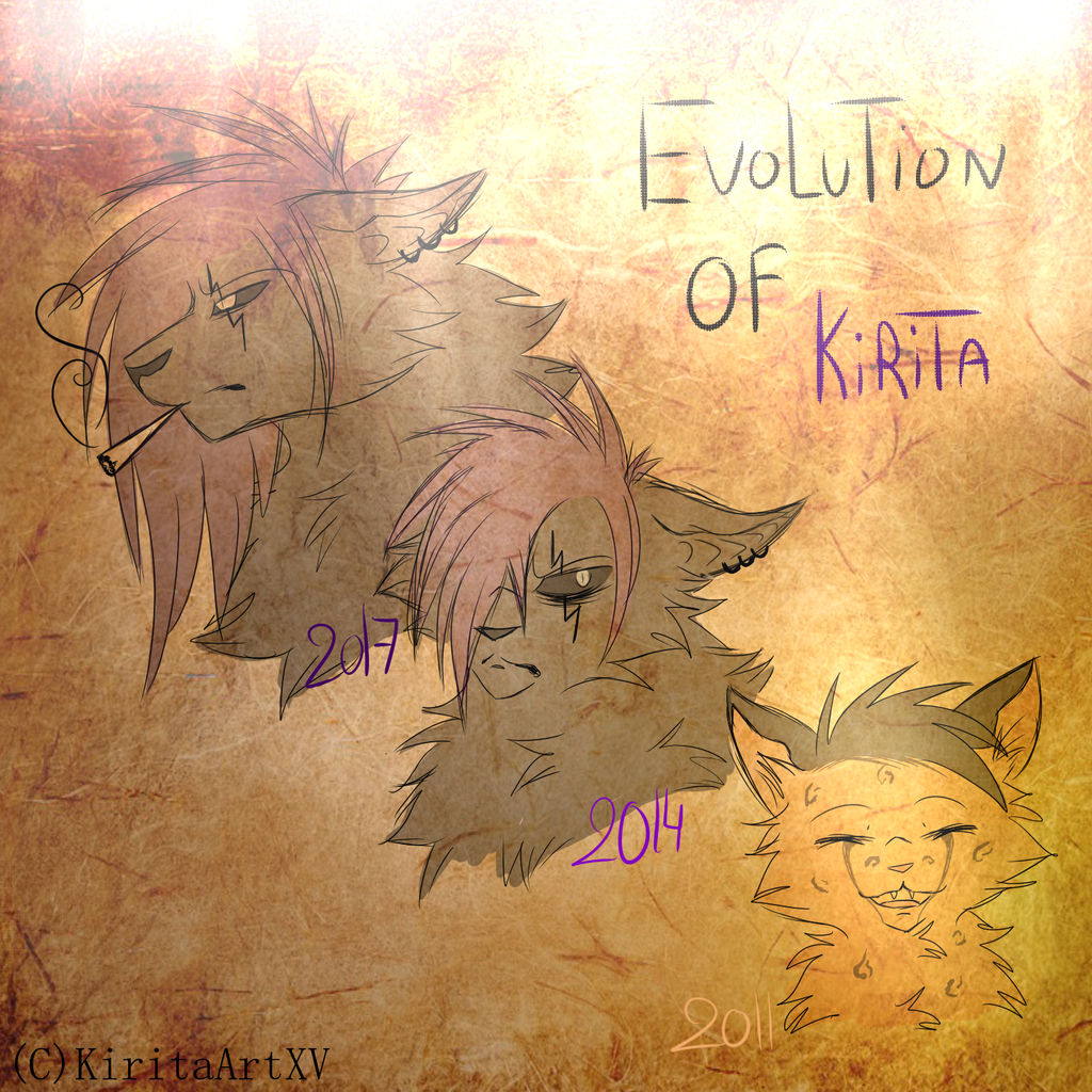 Evolution Of Kirita By Kiritaartxv On Deviantart