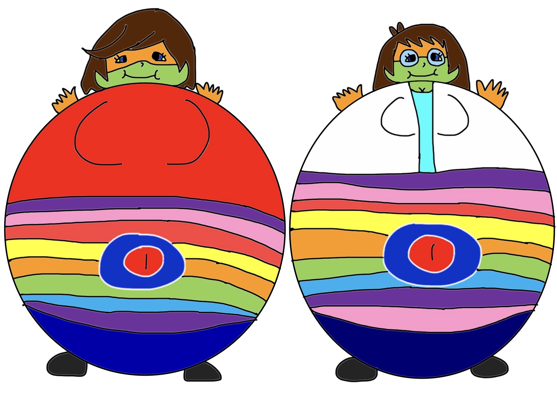 Pinata Inflated Megan And Lois Fanart Tart By Jonwii On Deviantart