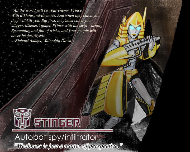 Stinger, Autobot Spy by Genchaos on DeviantArt