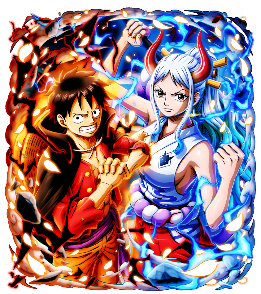 Luffy And Yamato By Bodskih On Deviantart