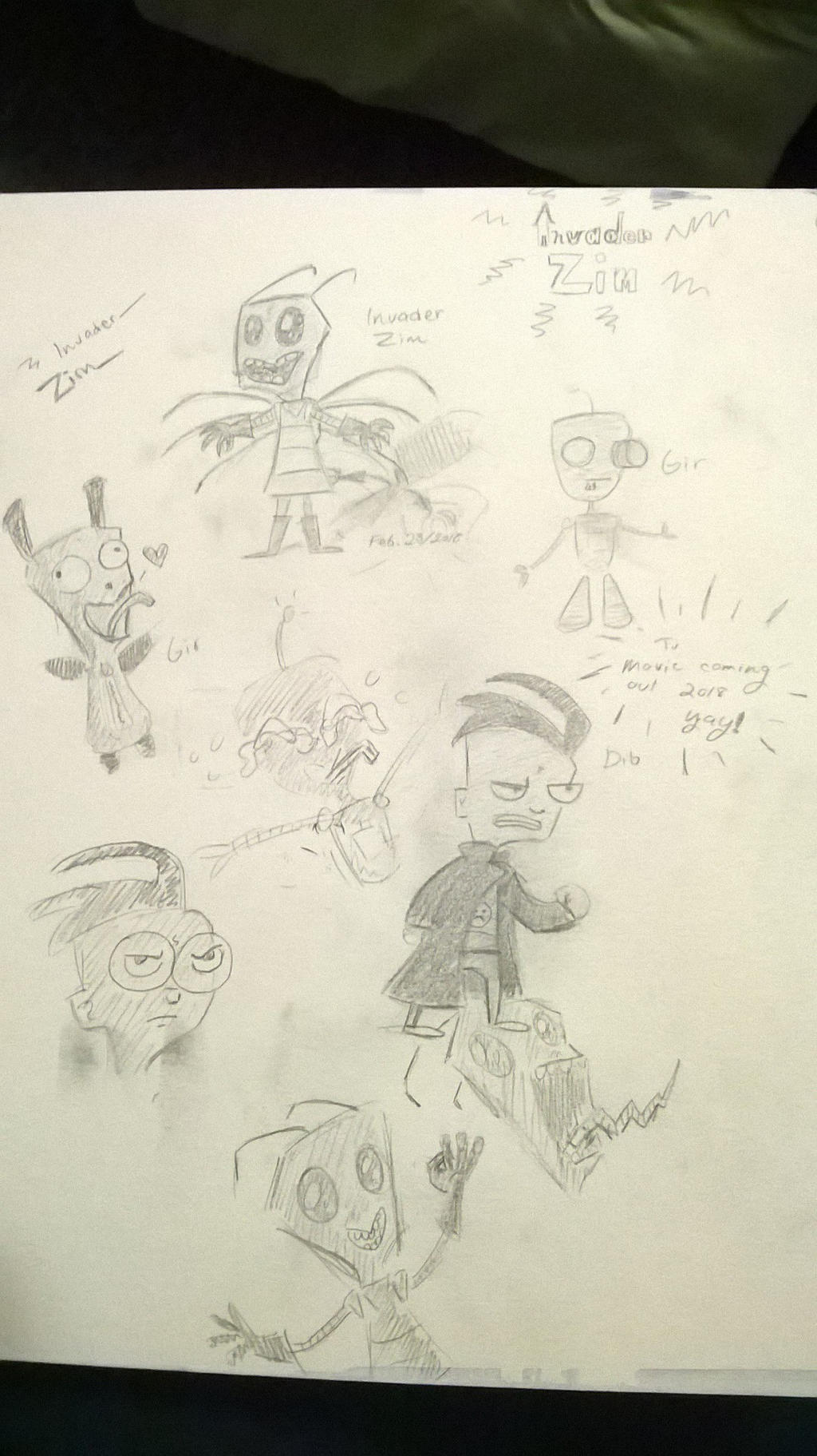 Invader Zim Doodles By Pineapplesarereal On Deviantart