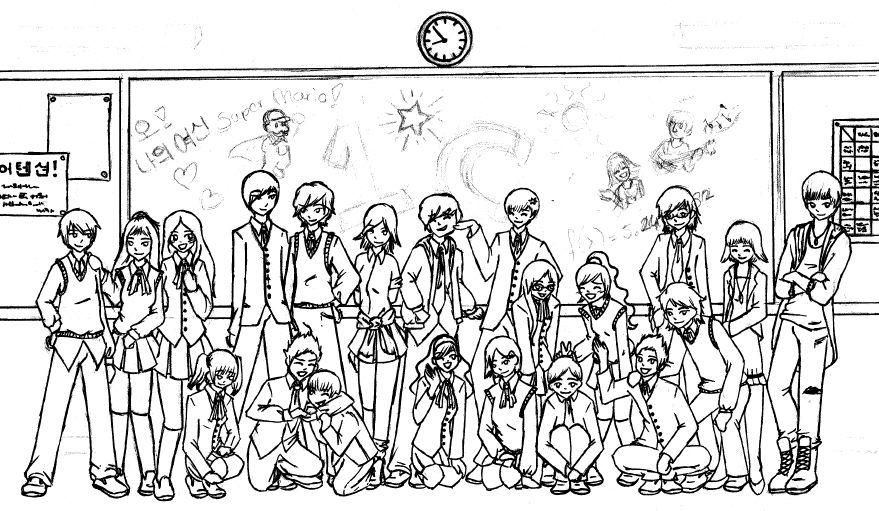 Class Photo Of Class 1c By Kaitoudarkmousey On Deviantart