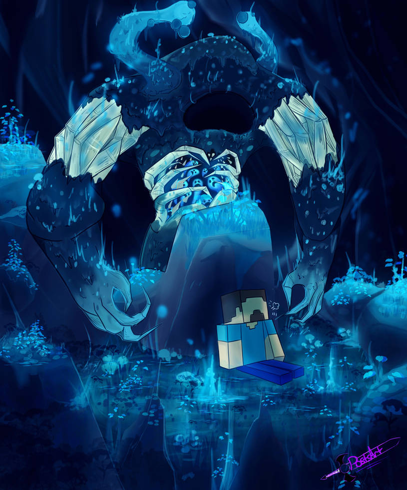 Minecraft Warden Redraw By Postblank On Deviantart