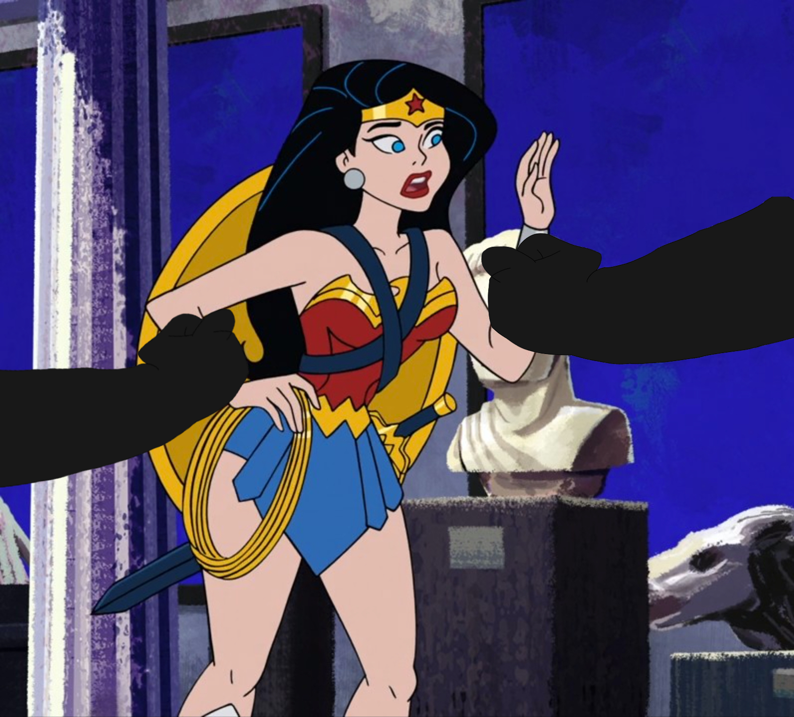 Wonder Woman Gets Grabbed And Bound By Alphagodzilla1985 On Deviantart