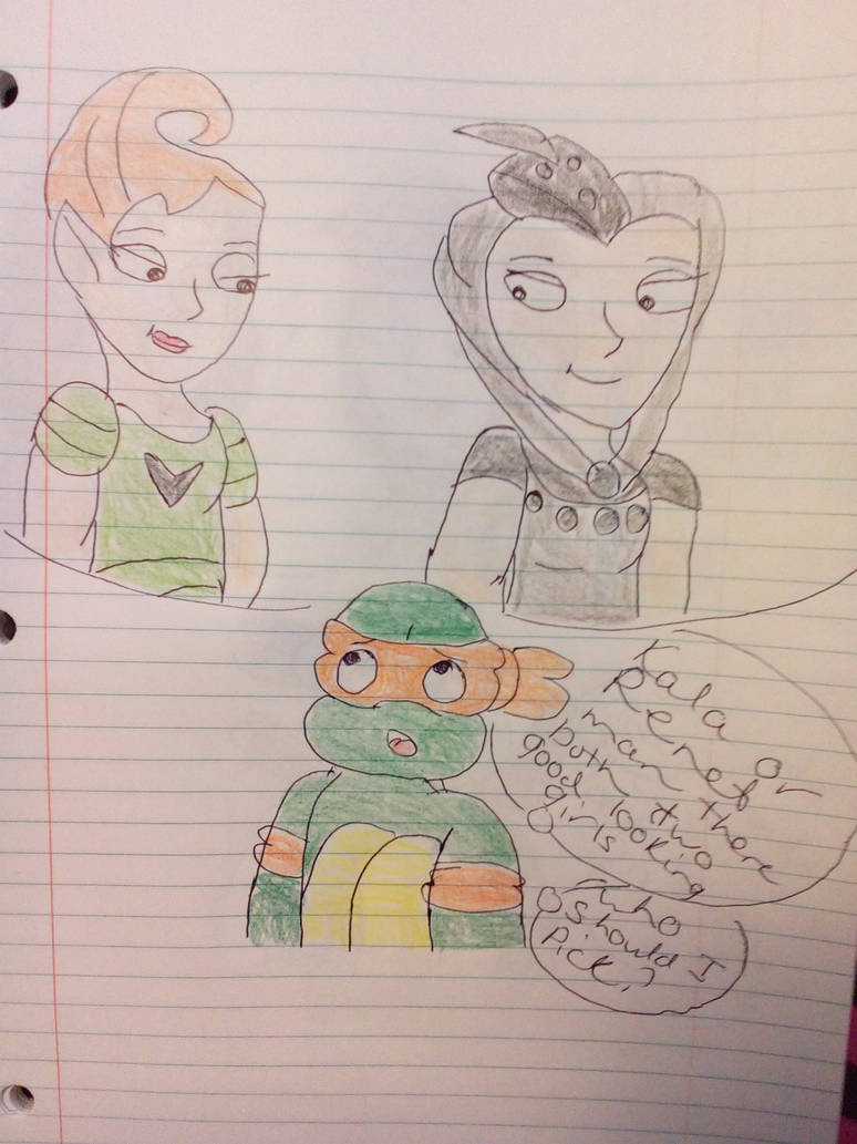 Tmnt Mikey Who Should He Pick Kala Or Renet By Aliciamartin851 On Deviantart