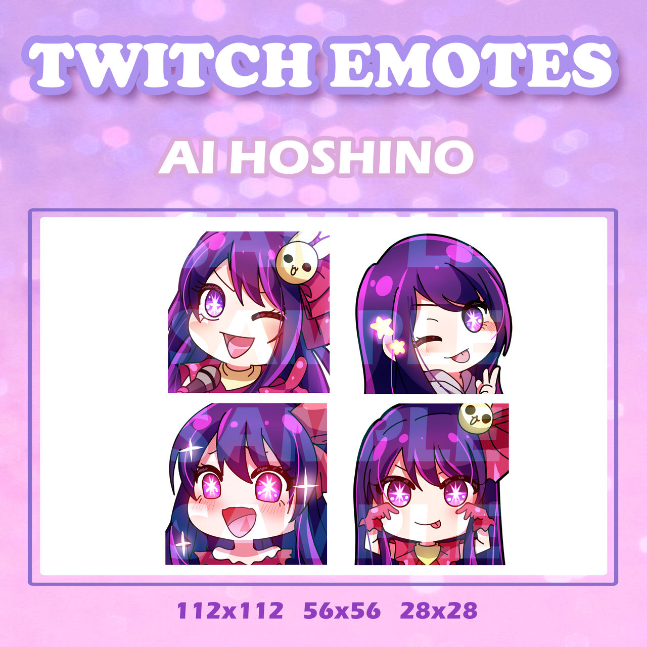 Ai Hoshino Chibi Emote Sheet By Azureruri On Deviantart