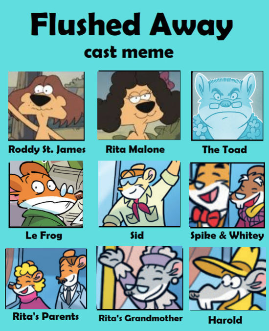 My Flushed Away Cast New Edition By Alexlover366 On Deviantart
