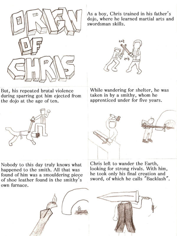 Origin of Chris-uncolored by felixdomesticus1 on DeviantArt