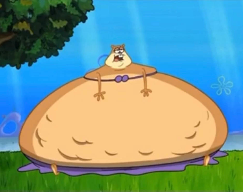 Sandy Cheeks Weight Gain By Salamander Commander On Deviantart