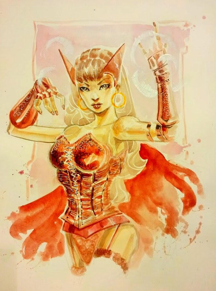 Commission Sexy Scarlet Witch By Dreamflux1 On Deviantart