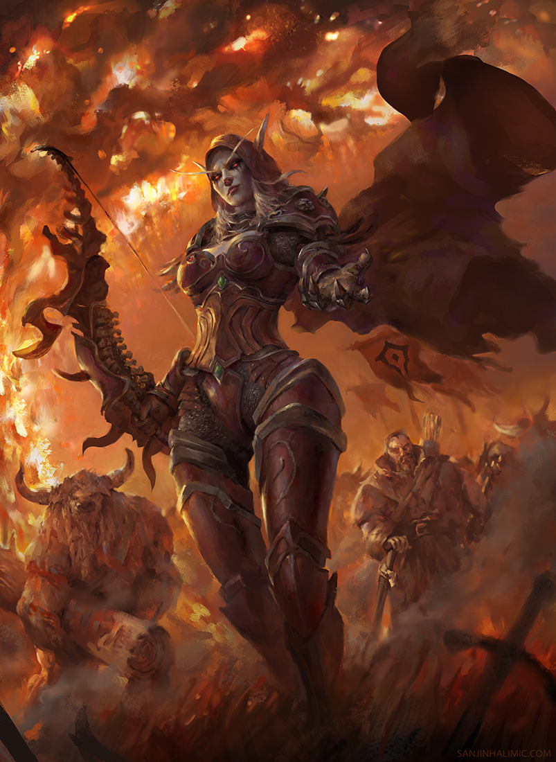 The Burning Of Teldrassil By Sanjinh On Deviantart