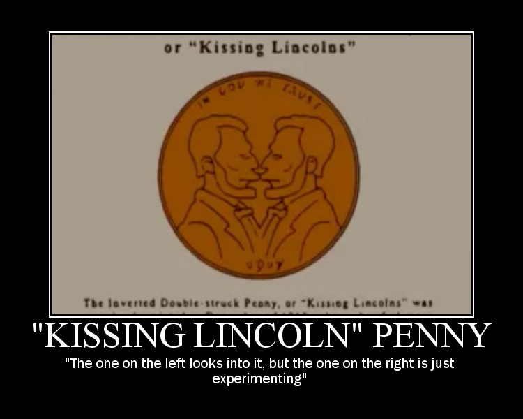Kissing Lincoln Penny By Naomi33 On Deviantart