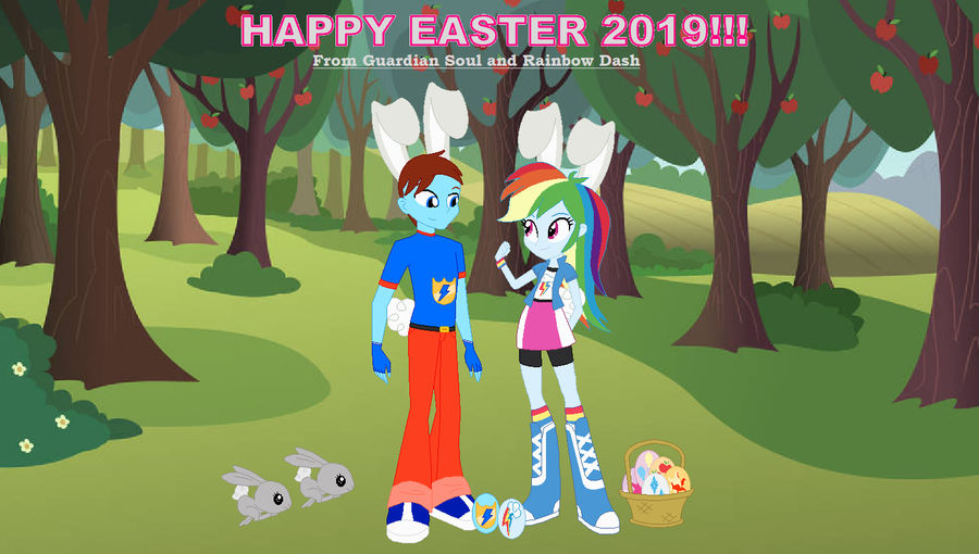 Guardian Soul And Rainbow Dashs Easter 2019 By Guardiansoulmlp On