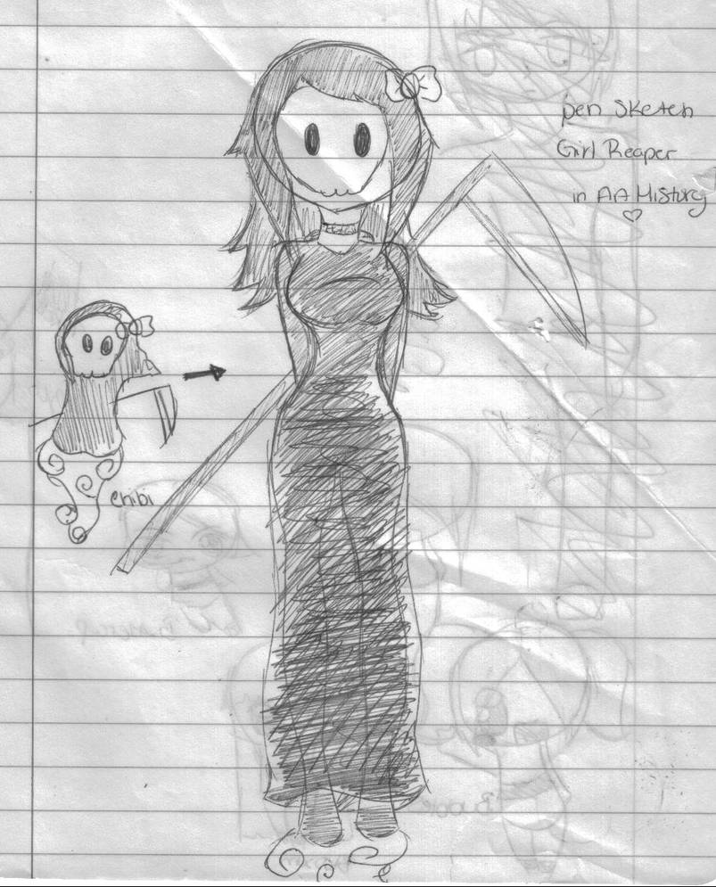 Grim Reaper Girl By Demonsoulstealer On Deviantart