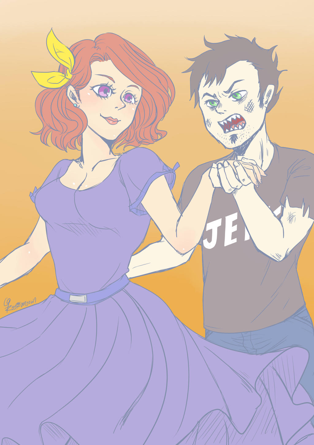 Dan X Elise On Dan Vs Noncanon Deviantart
