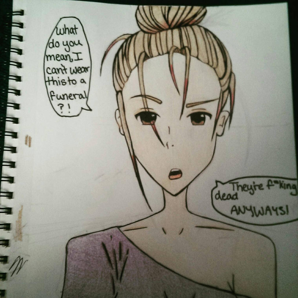 Sassy Anime Girl By Andiie Art On Deviantart