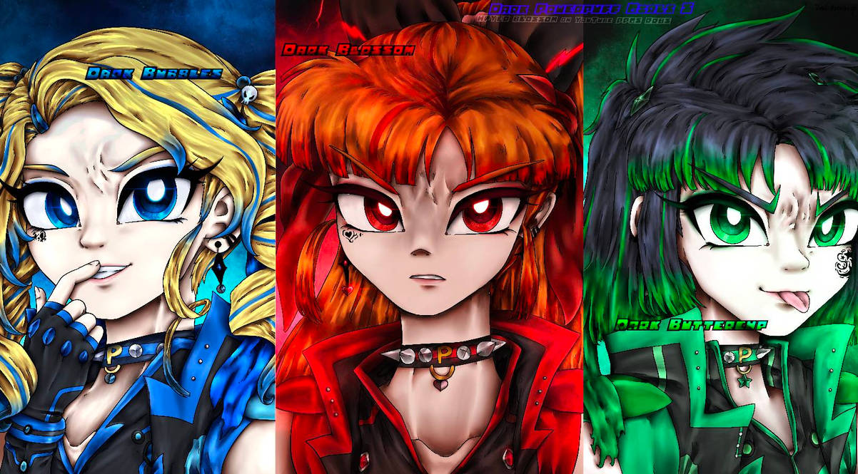 Ppgd Dark Powerpuff Girls By Pinkbiossom On Deviantart