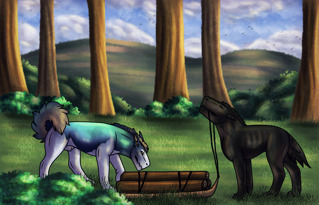 Collecting Logs by NamesisWolf on DeviantArt Collecting Logs by NamesisWolf on DeviantArt
