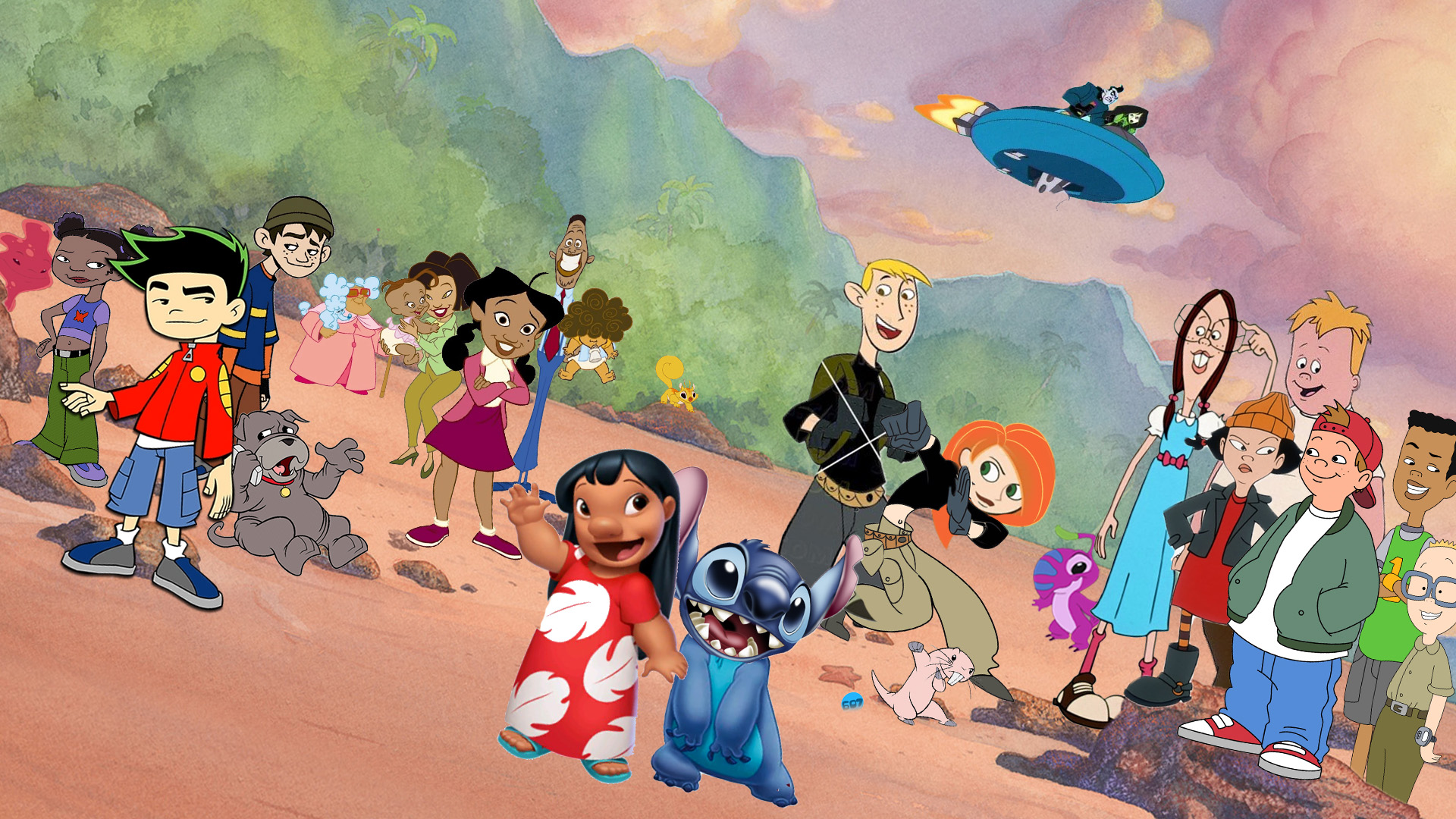 Lilo And Stitch Crossovers Wallpaper Disney 100 By Thekingblader995 On Deviantart