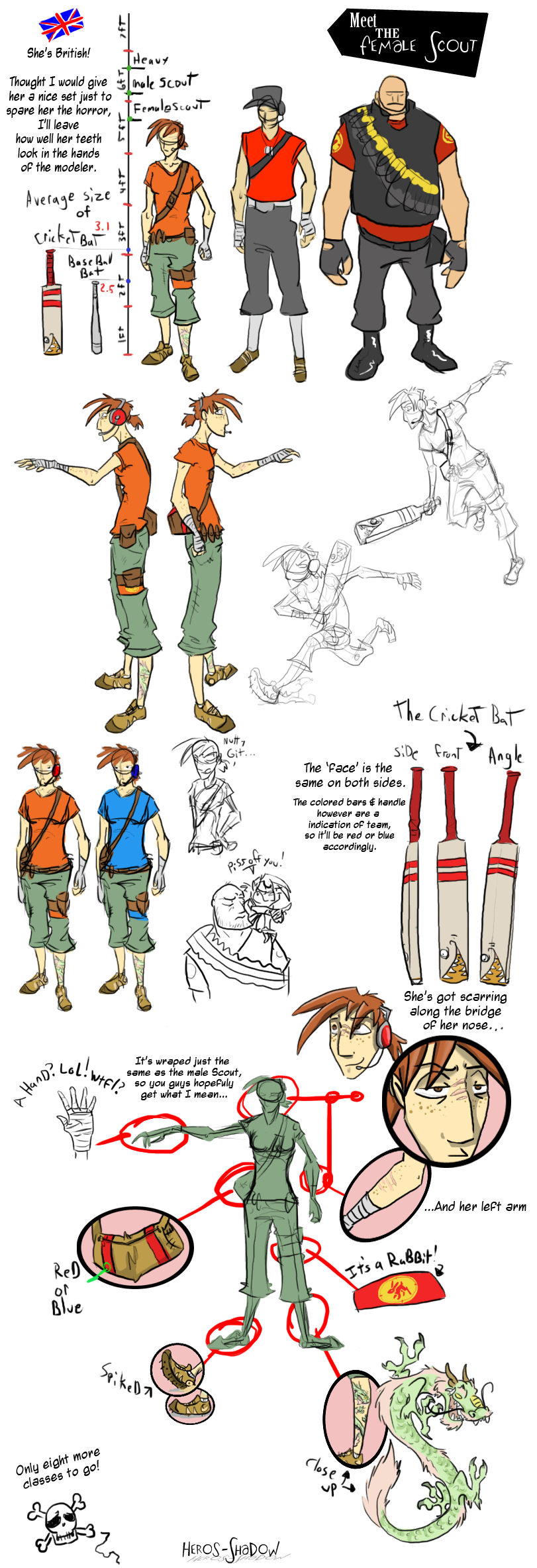 Female Tf2 Scout Fan Art