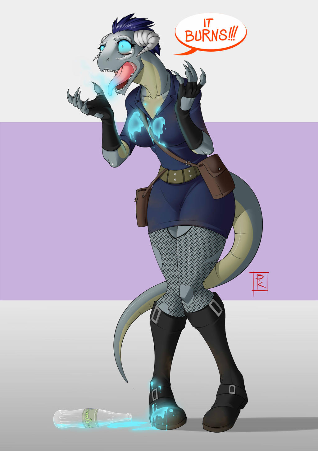 Commission Burning Sensation By Blunt Katana On Deviantart