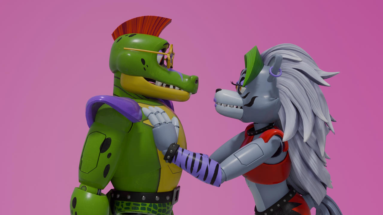 Roxy X Monty A Cute Kiss By Dan Player On Deviantart