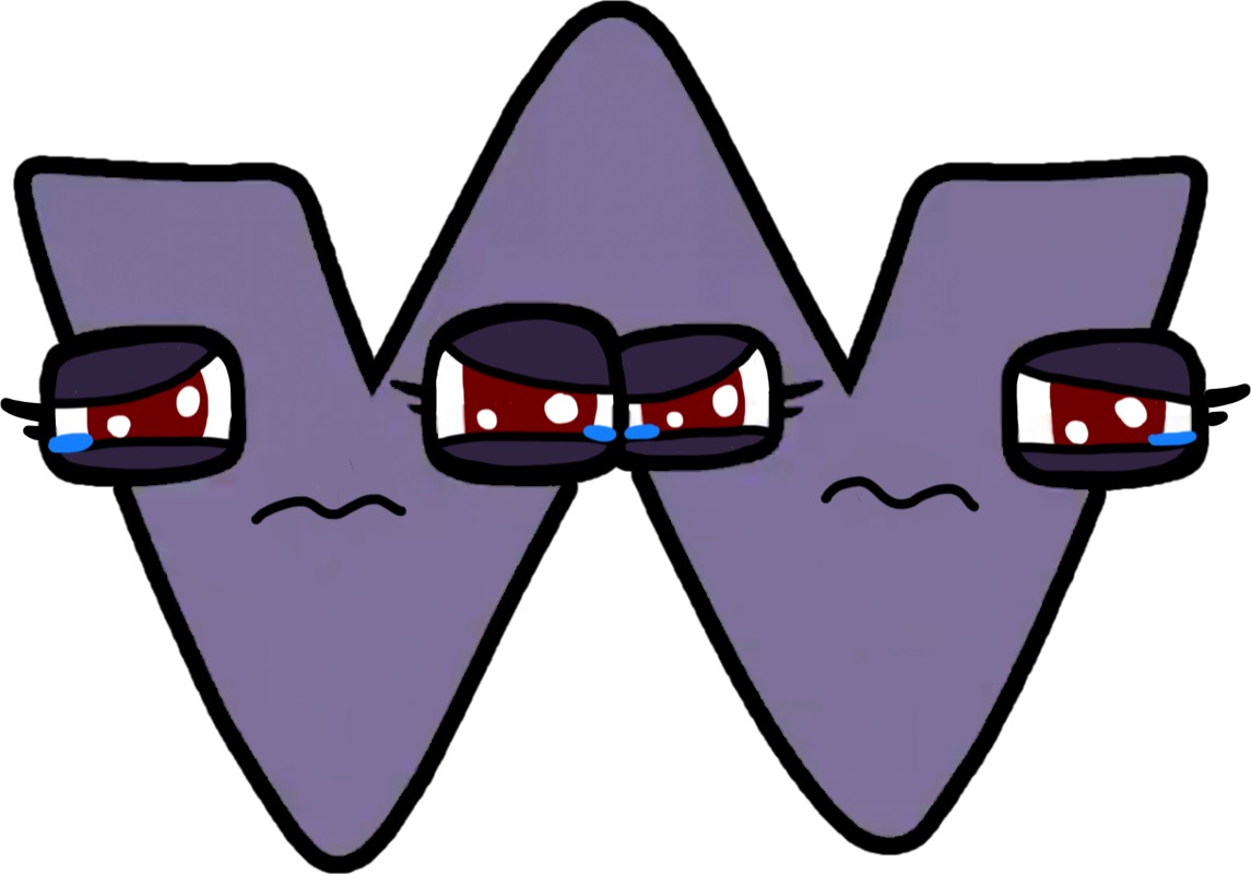 W From Alphabet Lore About To Cry By Aussielily On Deviantart