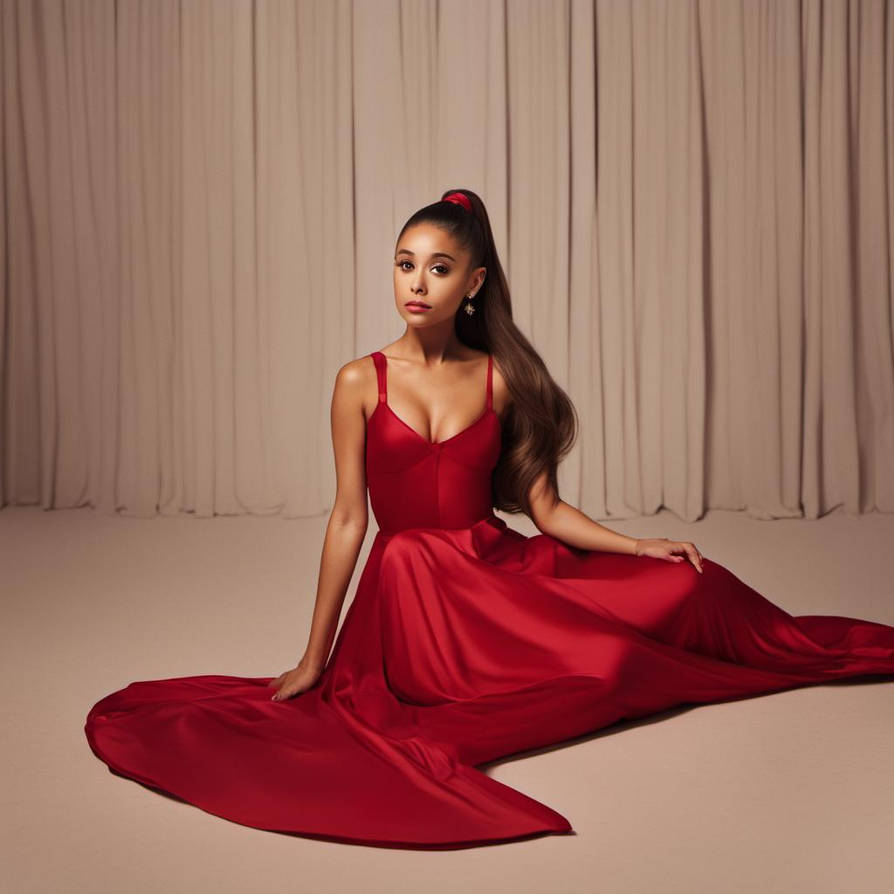 Ariana Wearing A Red Nightgown By Jeffra1967 On Deviantart