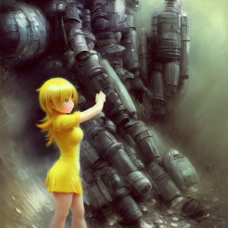 Small Woman Huge Mech By Otherunicorn On Deviantart