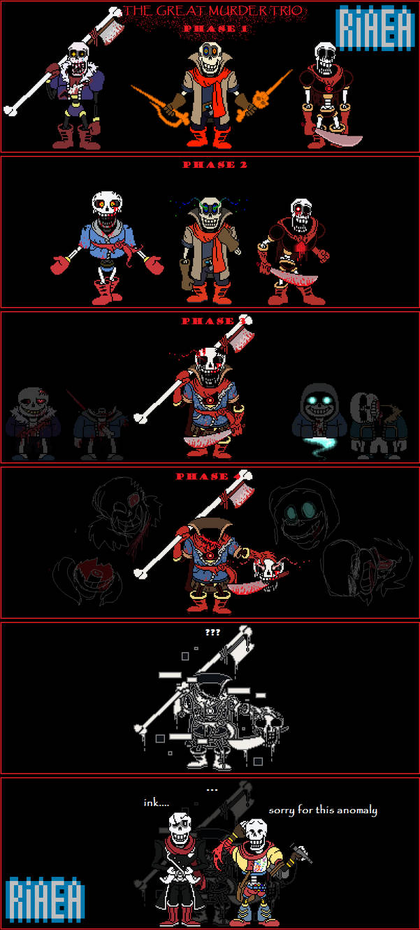 THE GREAT MURDER TRIO (OFFICIAL PHASES) by RIAEA on DeviantArt THE GREAT MURDER TRIO (OFFICIAL PHASES) by RIAEA on DeviantArt