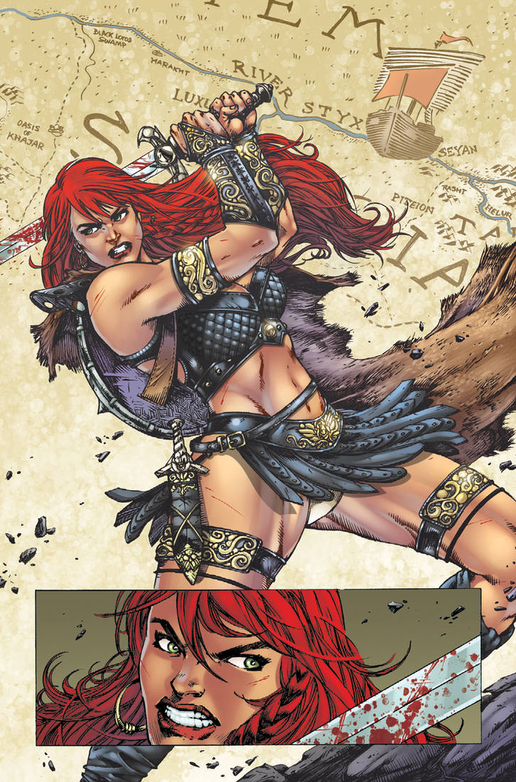 Red Sonja 67 Pag 01 By Marcioabreu7 On Deviantart