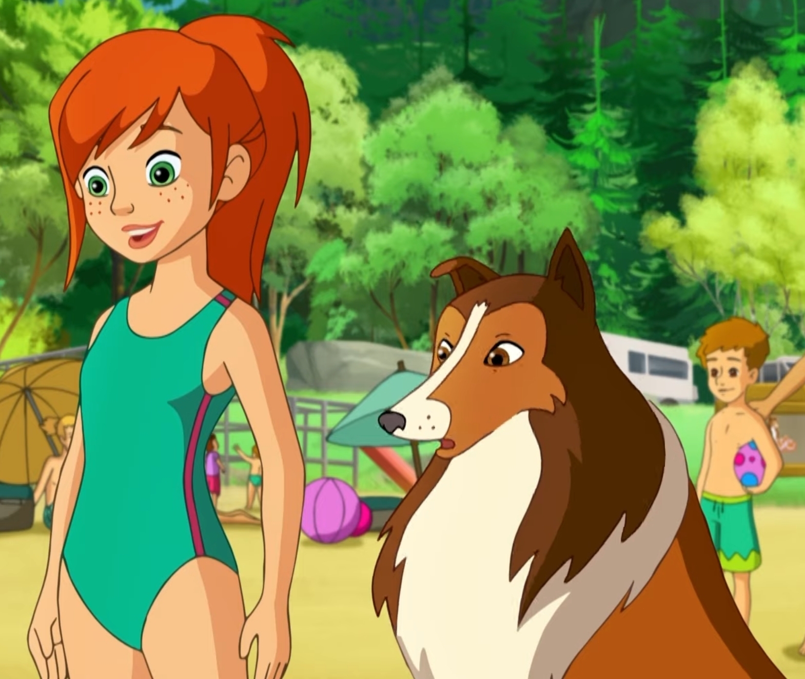 Lassie And Zoe Are Enjoying At The Beach By Justinproffesional On Deviantart