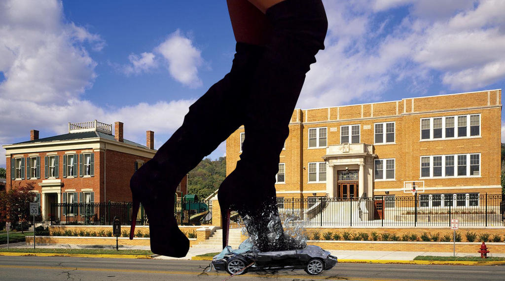 Giantess Car Crush By Ihl1 On Deviantart