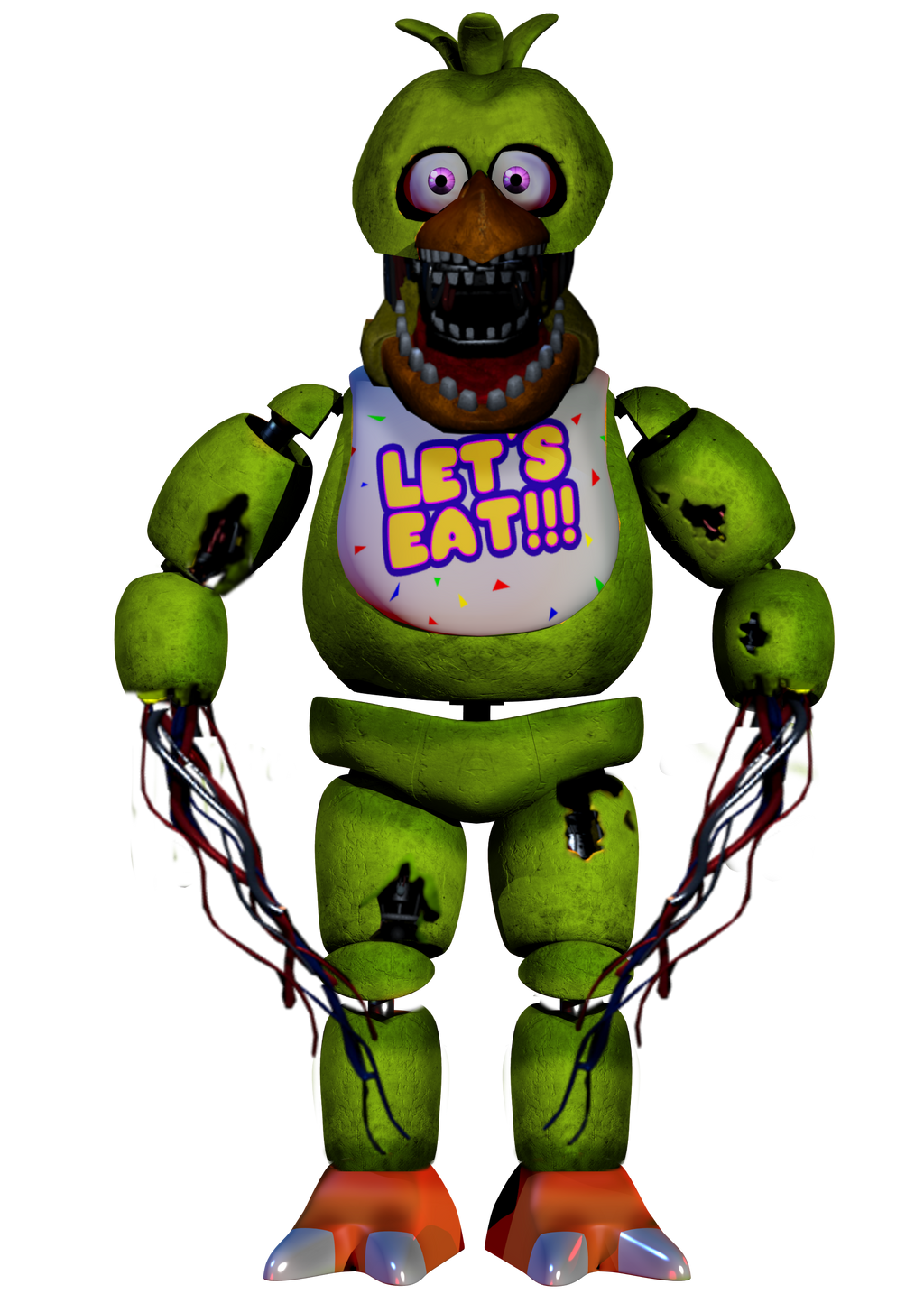 Withered Chica Fnaf1 By Mutationfoxy On Deviantart