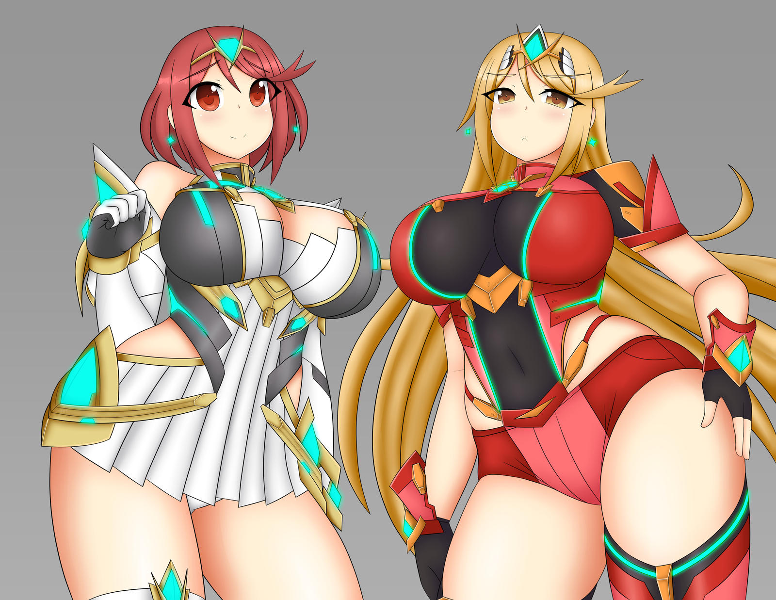 Pyra Mythra Costume Swap Xenoblade 2 By Somegu On Deviantart
