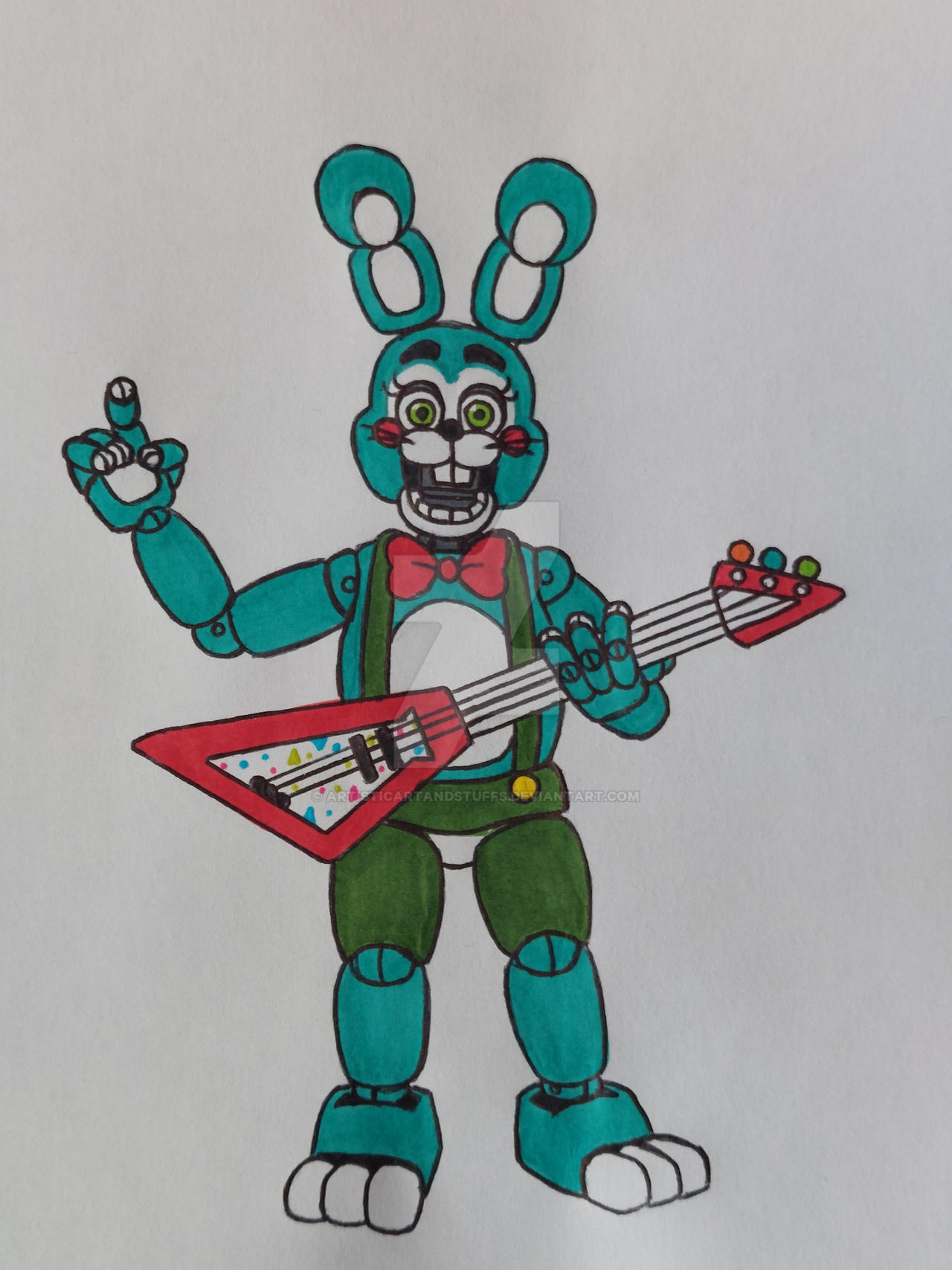 Toy Bonnie Fazbear Legacy By Artisticartandstuffs On Deviantart