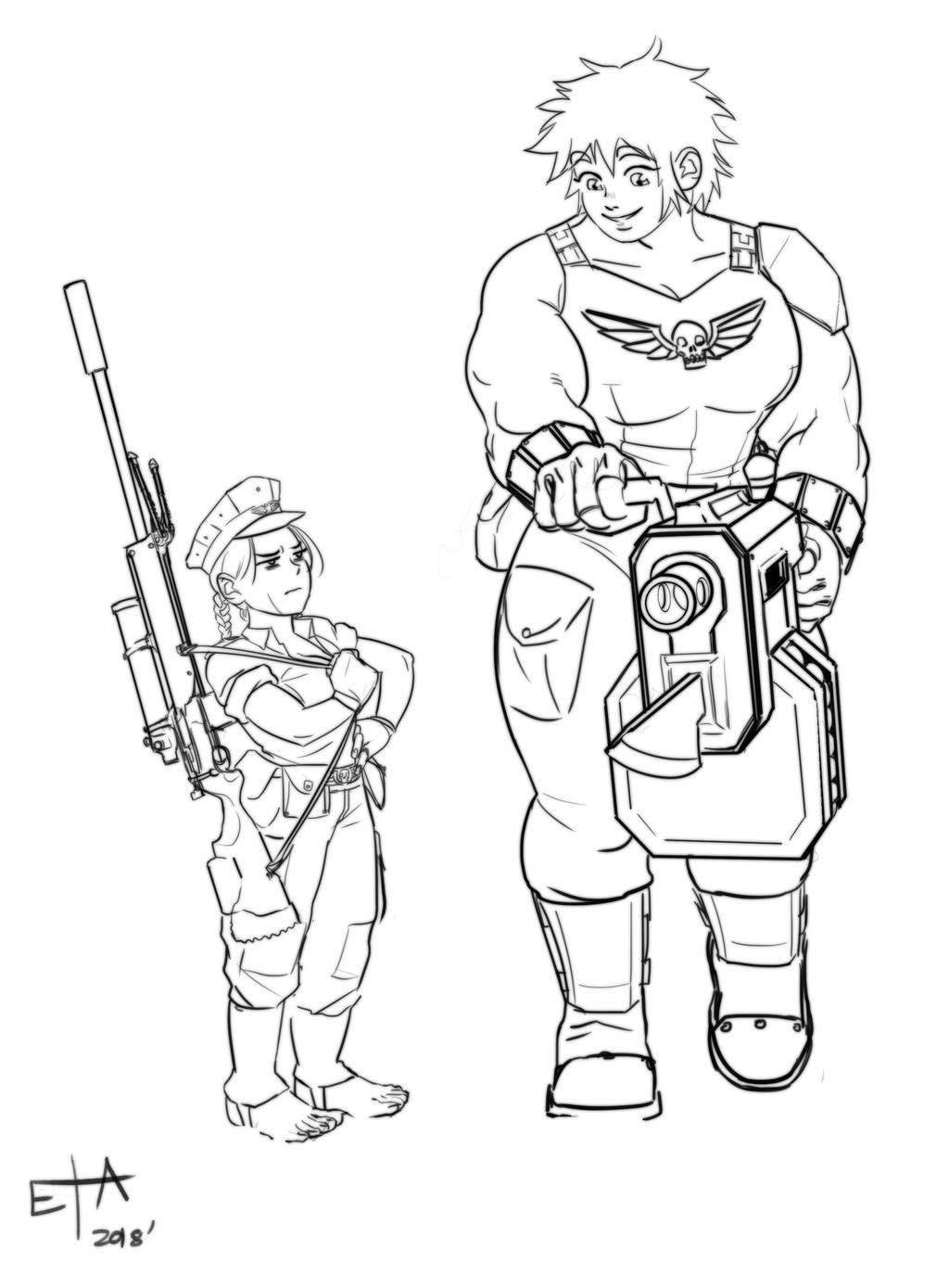40k Female Hobbit And Female Ogre By Earltheartist On Deviantart